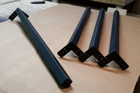 20-38" High Metal Table Legs Furniture Legs Solid Steel Dining Table ...