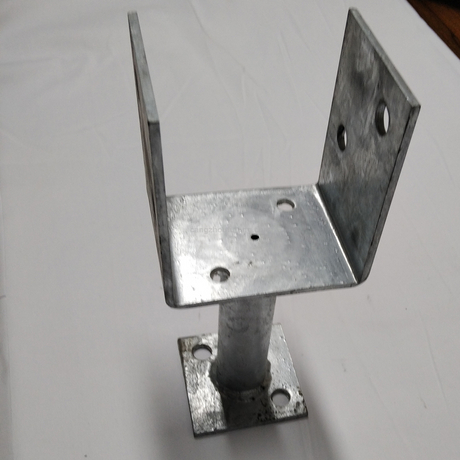 Galvanised Steel Fence Bolt Down Post Support - Buy galvanised post ...