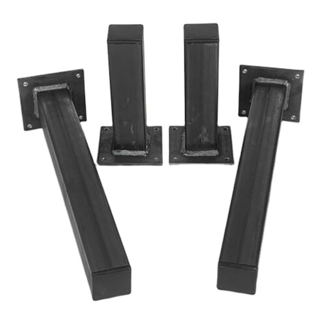 Heavy Duty Solid Steel Metal Square Tube End Table Legs Dining Table ...