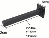 Stainless Steel Square Tube Bracket - Buy wood shelf bracket pattern ...