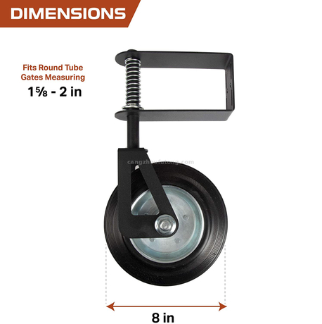 Heavy Duty Spring Loaded Gate Swivel Wheel with Suspension - Buy spring ...