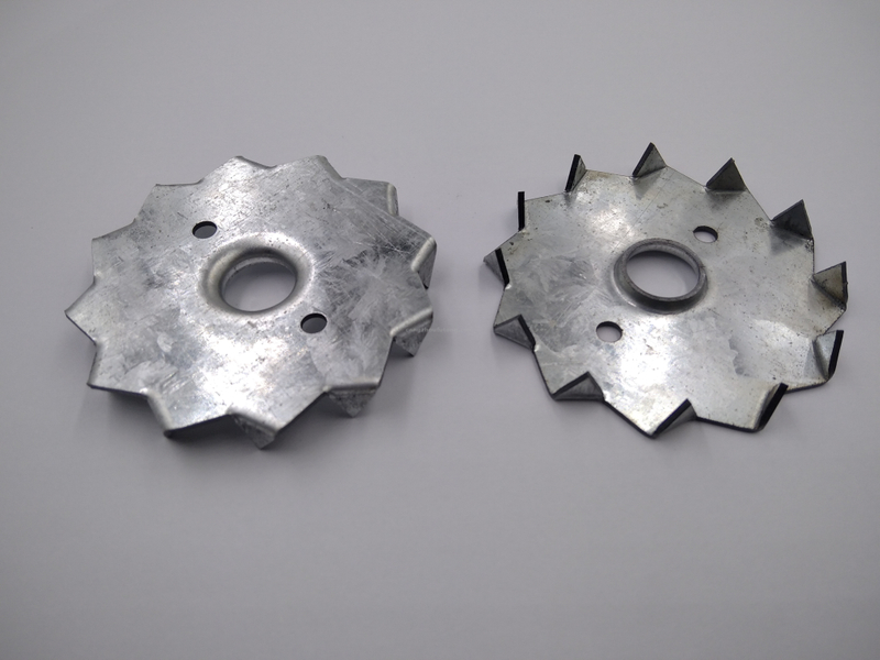 38mm M10mm Galvanised Steel Single Sided Tooth Plate Timber Connector ...
